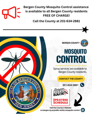 Mosquito Control Spray Service - FREE to Bergen County Residents ...